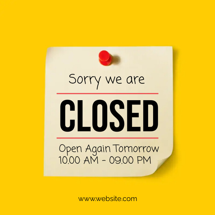 Sorry we're closed temporarily templates | PosterMyWall