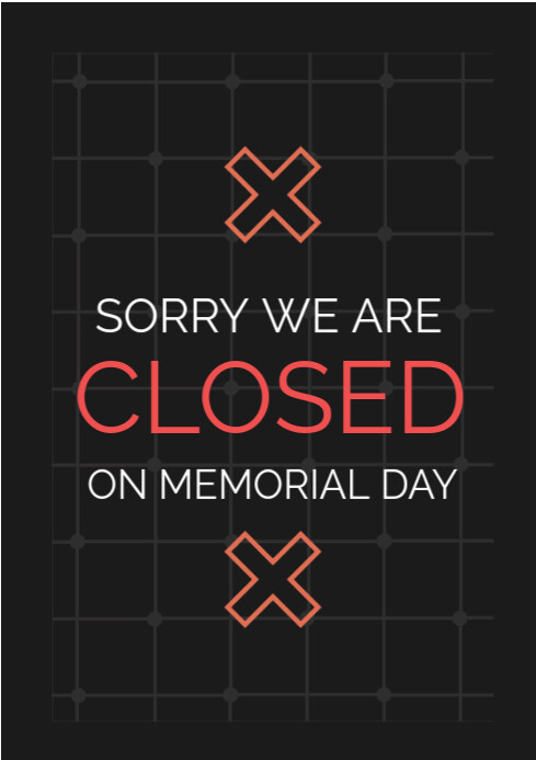 Sorry we are closed Template | PosterMyWall