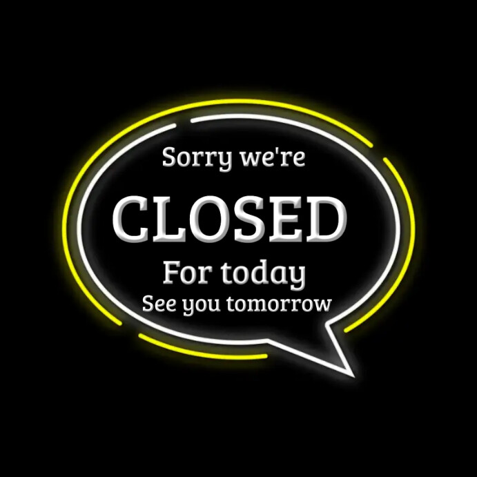 Sorry we are closed Template | PosterMyWall