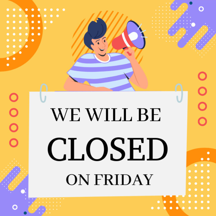 Sorry we are closed Template | PosterMyWall