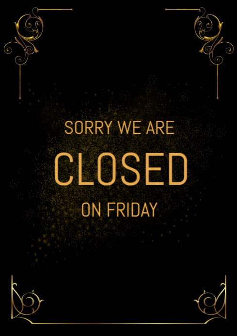 Sorry we are closed Template | PosterMyWall