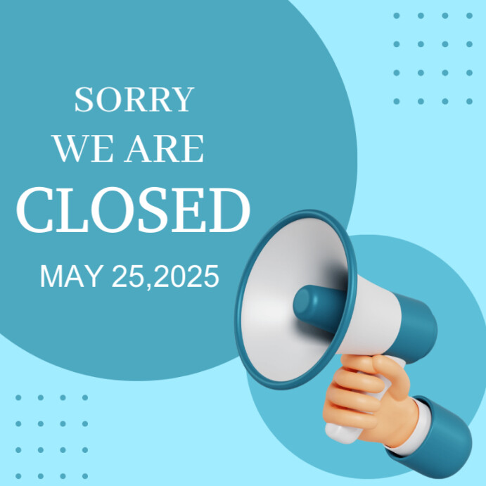 Sorry we are closed Template | PosterMyWall