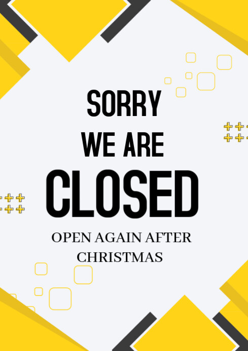 Sorry we are closed Template | PosterMyWall