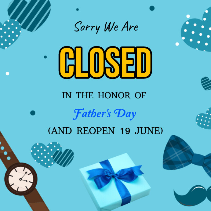 Sorry we are closed Template | PosterMyWall