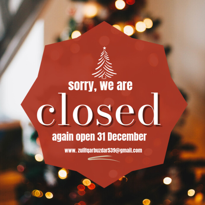 Sorry we are closed Template | PosterMyWall