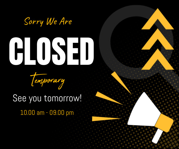 Sorry we are closed Template | PosterMyWall