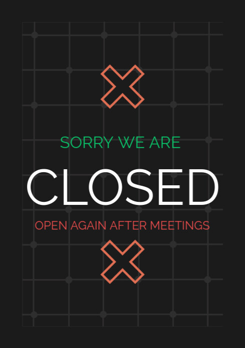 Sorry we are closed Template | PosterMyWall