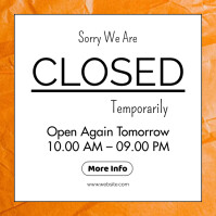 Sorry we are closed Poster Template | PosterMyWall