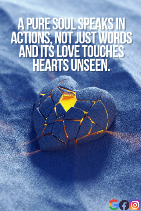 Plantilla de SOUL AND HEART QUOTE TEMPLATE | PosterMyWall