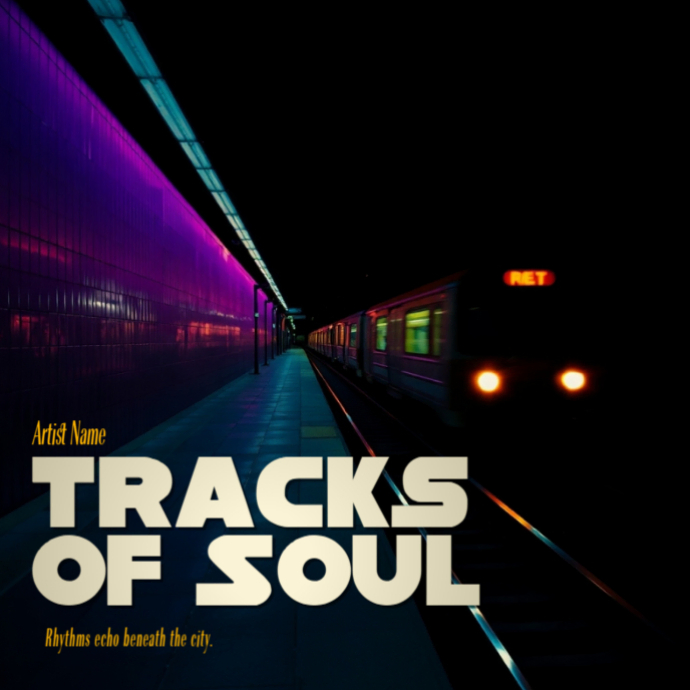 Plantilla de Soul City Transit After-Hours – Vintage Retro Subway ...