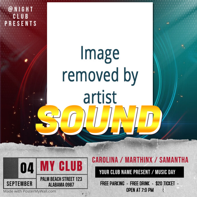 Sound Club Template | PosterMyWall
