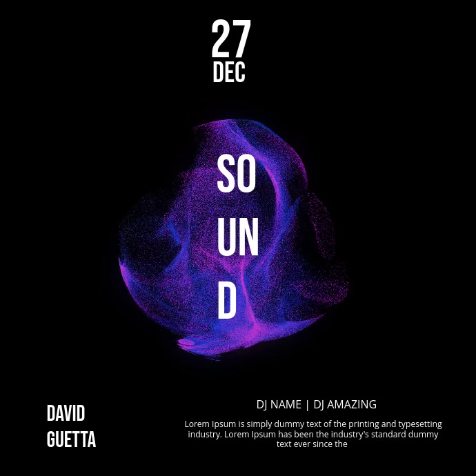 Sound Event Template | PosterMyWall