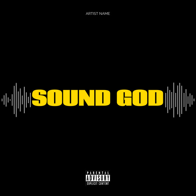 Sound God Album Art Template | PosterMyWall