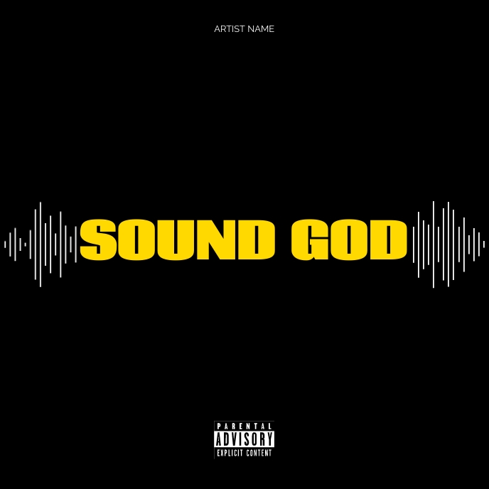 Sound God Album cover Art Template | PosterMyWall