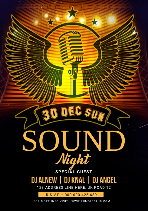 Copy of Sound Night Flyer | PosterMyWall