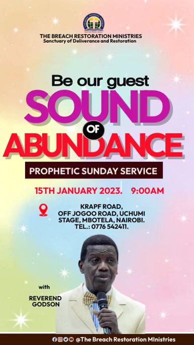 sound of abundance (1) Template | PosterMyWall