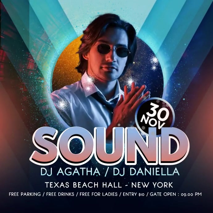 Sound Party Ads (2) Template | PosterMyWall