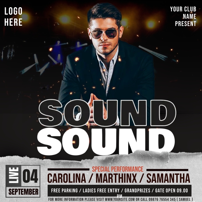 Sound Party Template | PosterMyWall