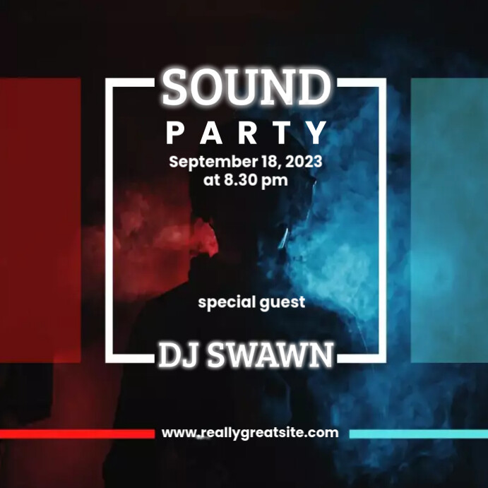 Sound Party Instagram post Template | PosterMyWall