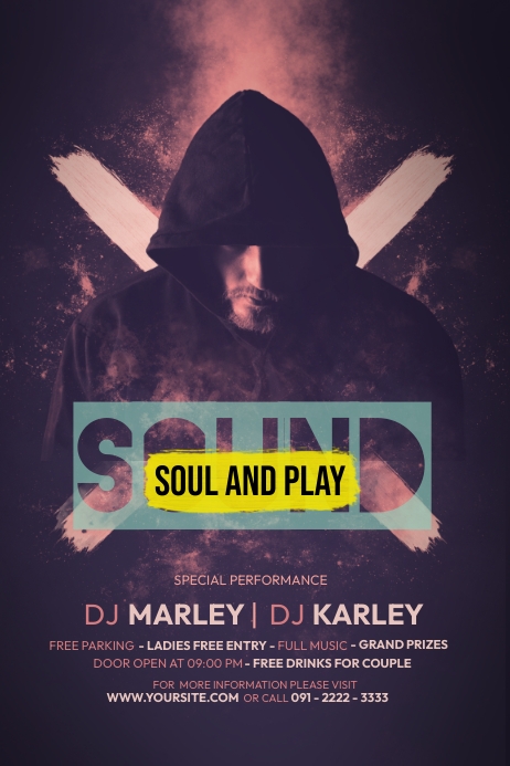 Copy of Sound Soul and Play Party | PosterMyWall