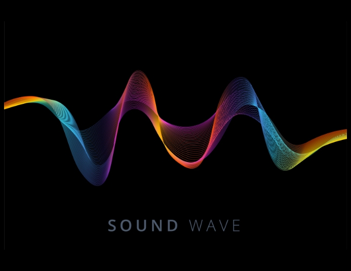 Sound wave poster design template | PosterMyWall