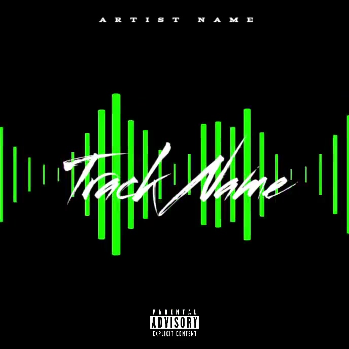 Plantilla de Sound Waves Mixtape Album Cover Album Cover | PosterMyWall