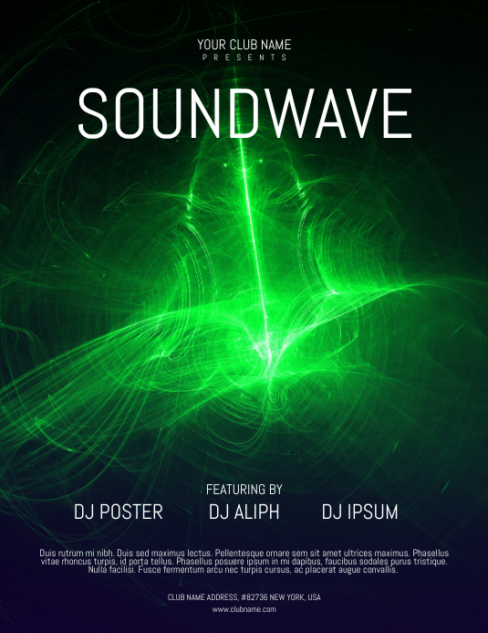 Soundwave Flyer Template | PosterMyWall