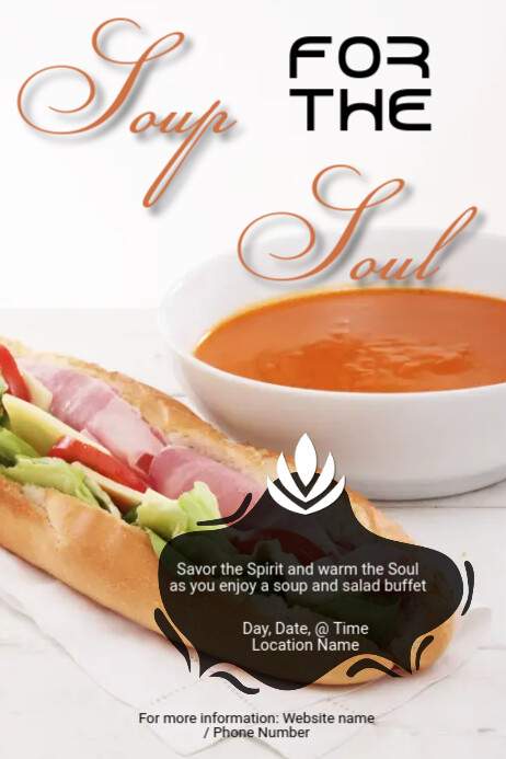 Soup for the soul Template | PosterMyWall