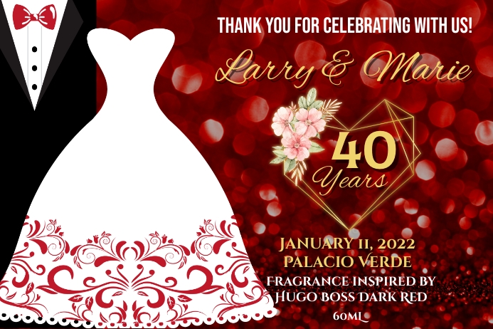 Souvenir label perfume for women Template | PosterMyWall