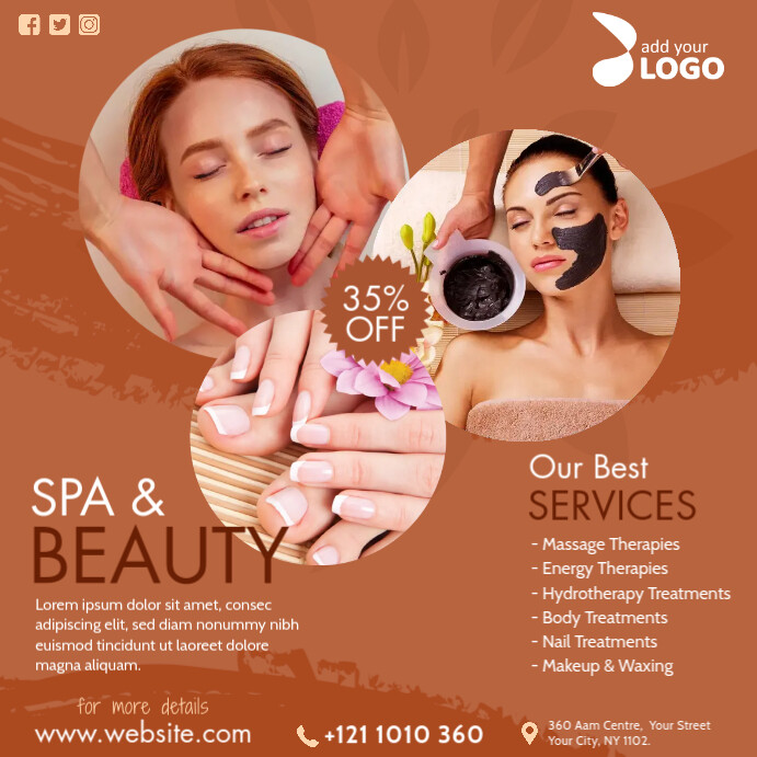 Copy of Spa & Beauty Care Ad | PosterMyWall
