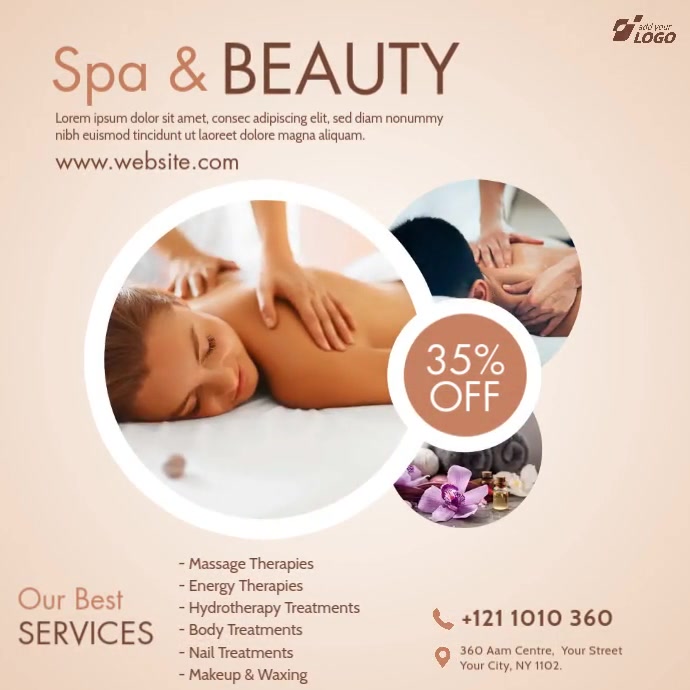 Spa & Beauty Care Ad Template | PosterMyWall