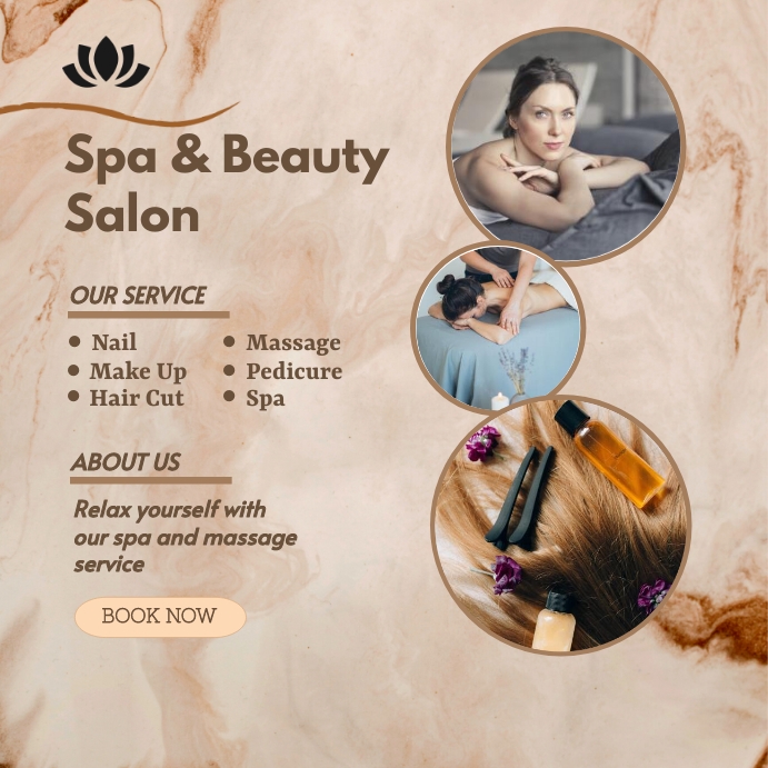 Spa & Beauty Salon Template | PosterMyWall