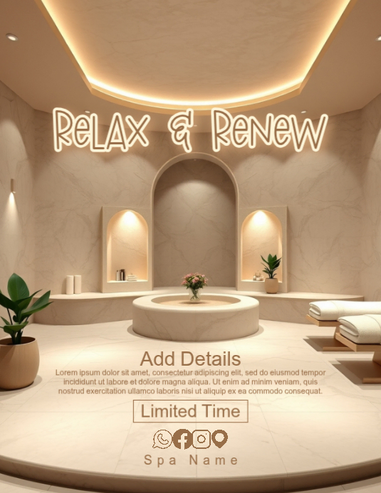 Spa & Massage Promotion Flyer Template | PosterMyWall