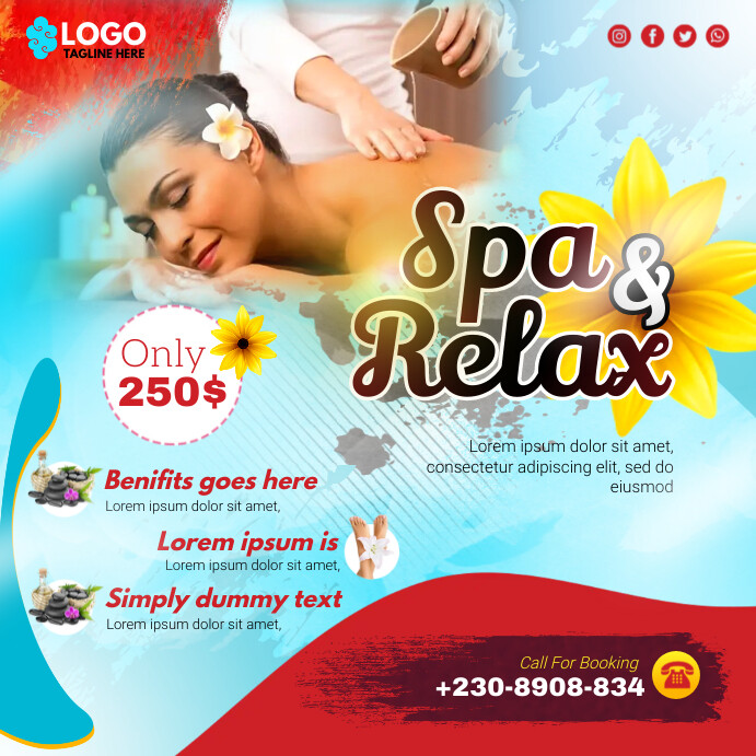 SPA & RELAX Template | PosterMyWall
