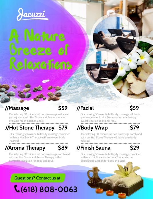 Spa & Wellness Flyer Template | PosterMyWall