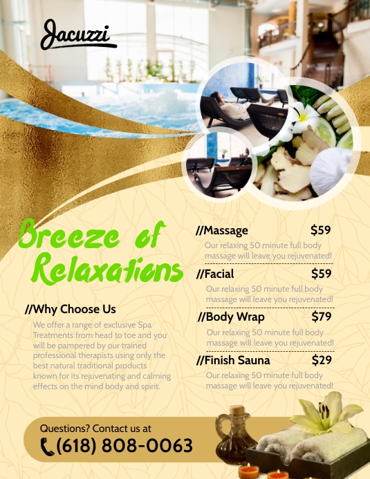 Spa & Wellness Flyer Template | PosterMyWall