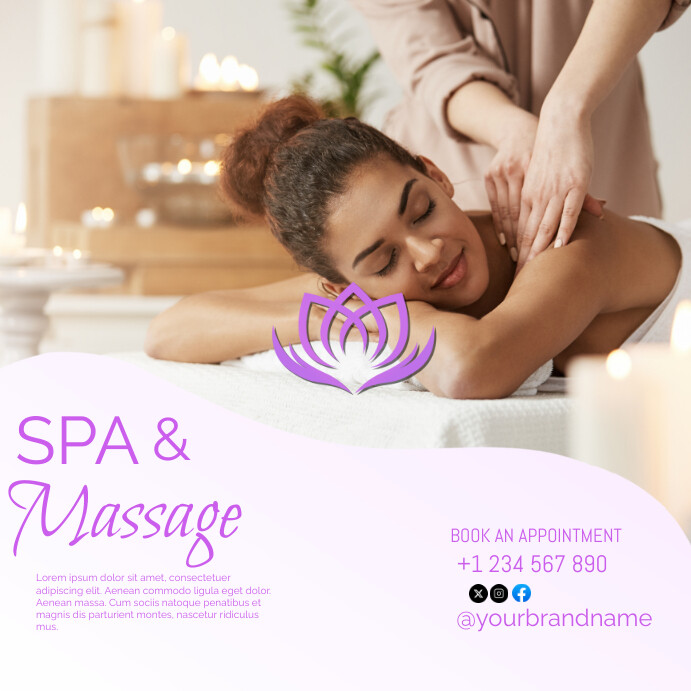 spa and massage Template | PosterMyWall