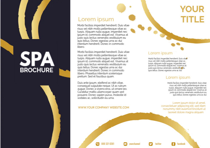 Spa Brochure Template | PosterMyWall