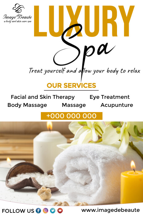 Spa flyer Template | PosterMyWall