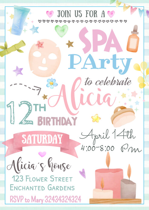 Girls Birthday Party Invitation Templates Word 10+ Let's Jump Party