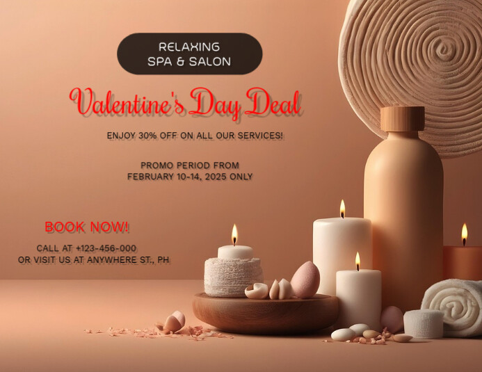 SPA PROMO VALENTINES DAY DEAL Template | PosterMyWall