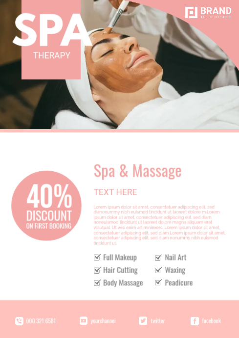 Spa Promotion Flyers Template | PosterMyWall