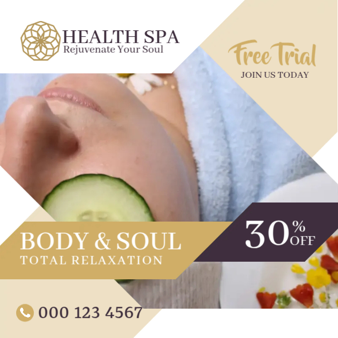 Spa Relaxation Template | PosterMyWall