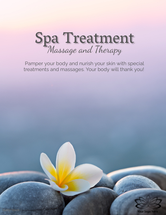 Spa Treatment Flyer Template | PosterMyWall