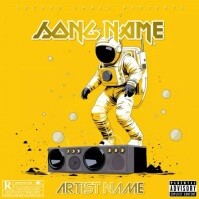 SPACE ALBUM MIXTAPE SONG COVER TEMPLATE | PosterMyWall