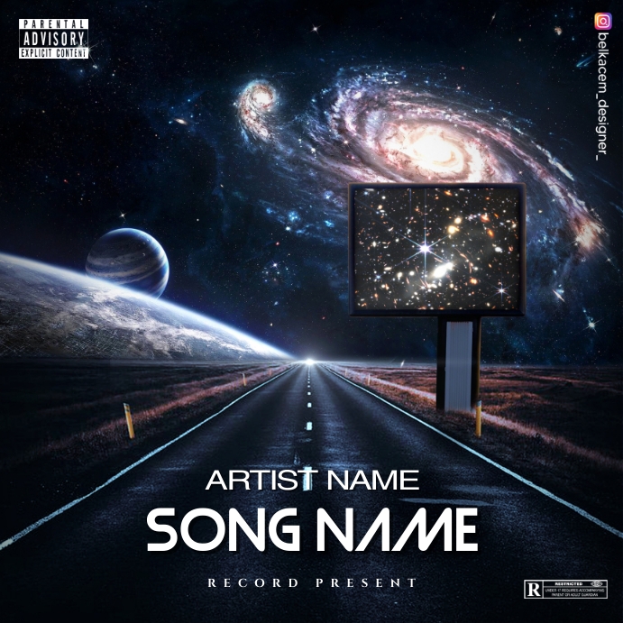 space album cover art Template | PosterMyWall