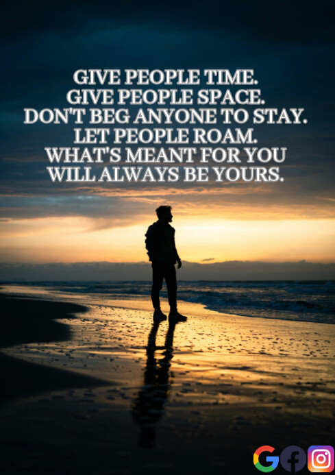 SPACE AND PEOPLE QUOTE TEMPLATE | PosterMyWall
