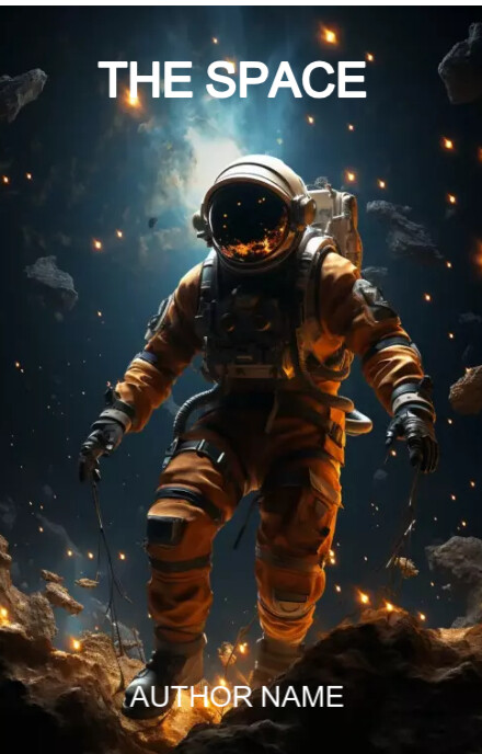 Space book cover Template | PosterMyWall