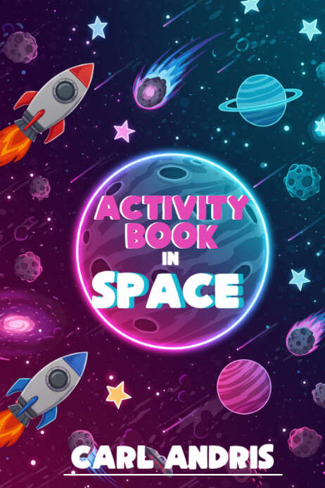 Copy of Space Busy Book Cover | PosterMyWall