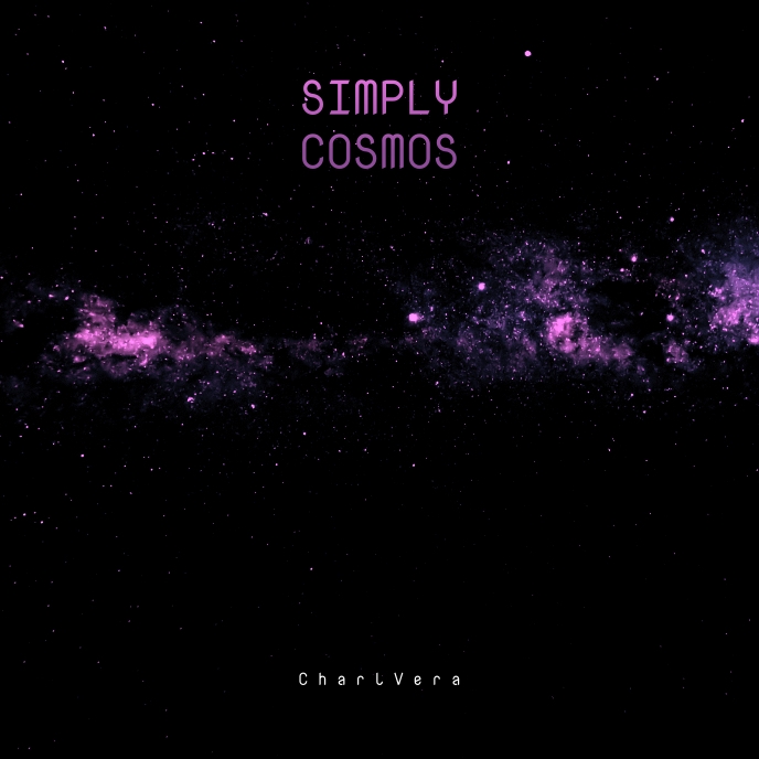 Space Cosmos Galaxy Dark Stars CD Cover Music Template | PosterMyWall